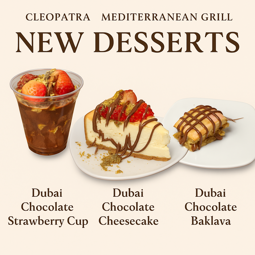 Menu - Cleopatra Mediterranean Grill